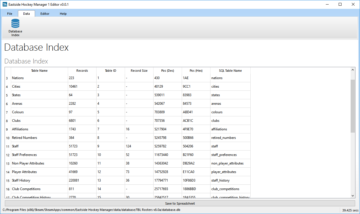 EHM 1 Database & Saved Game Editor v1: BUG REPORTS & FEATURE REQUESTS - Page 2 - EHM The Blue Line